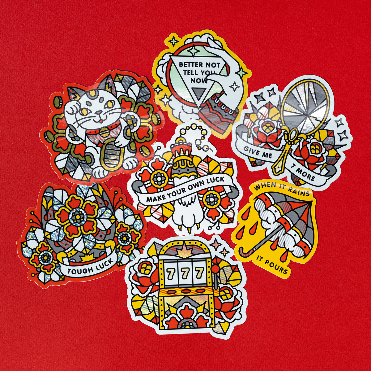 Lucky Sticker Pack – Red Halftone LLC